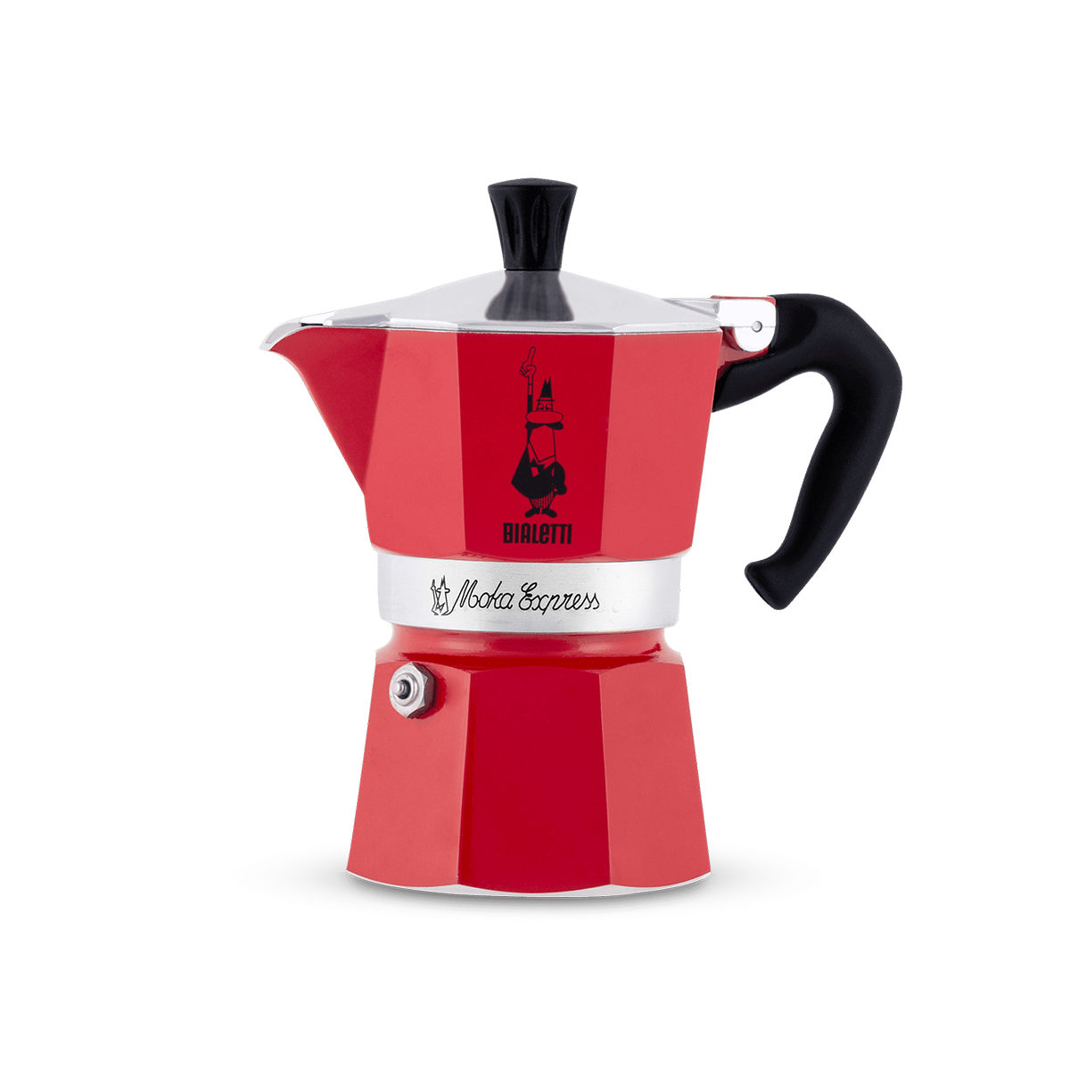 Bialetti Moka Express Crvena boja - 3/6 šoljica - Tokar
